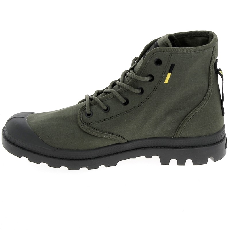 PALLADIUM Pampa HI HTG Supply Olive - Chaussures de Ville Hommes ...